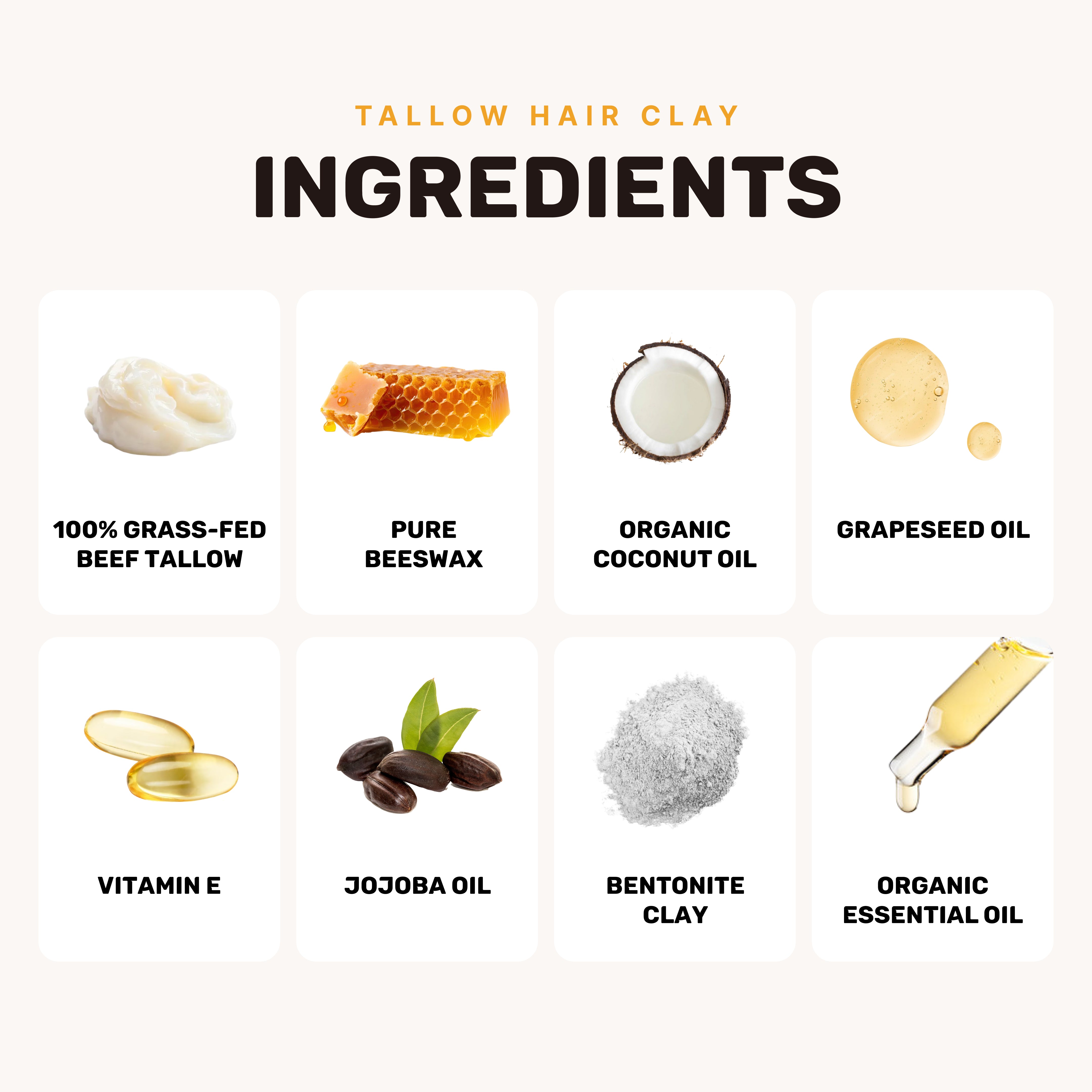 Tallow Hair Clay – Earth Wave